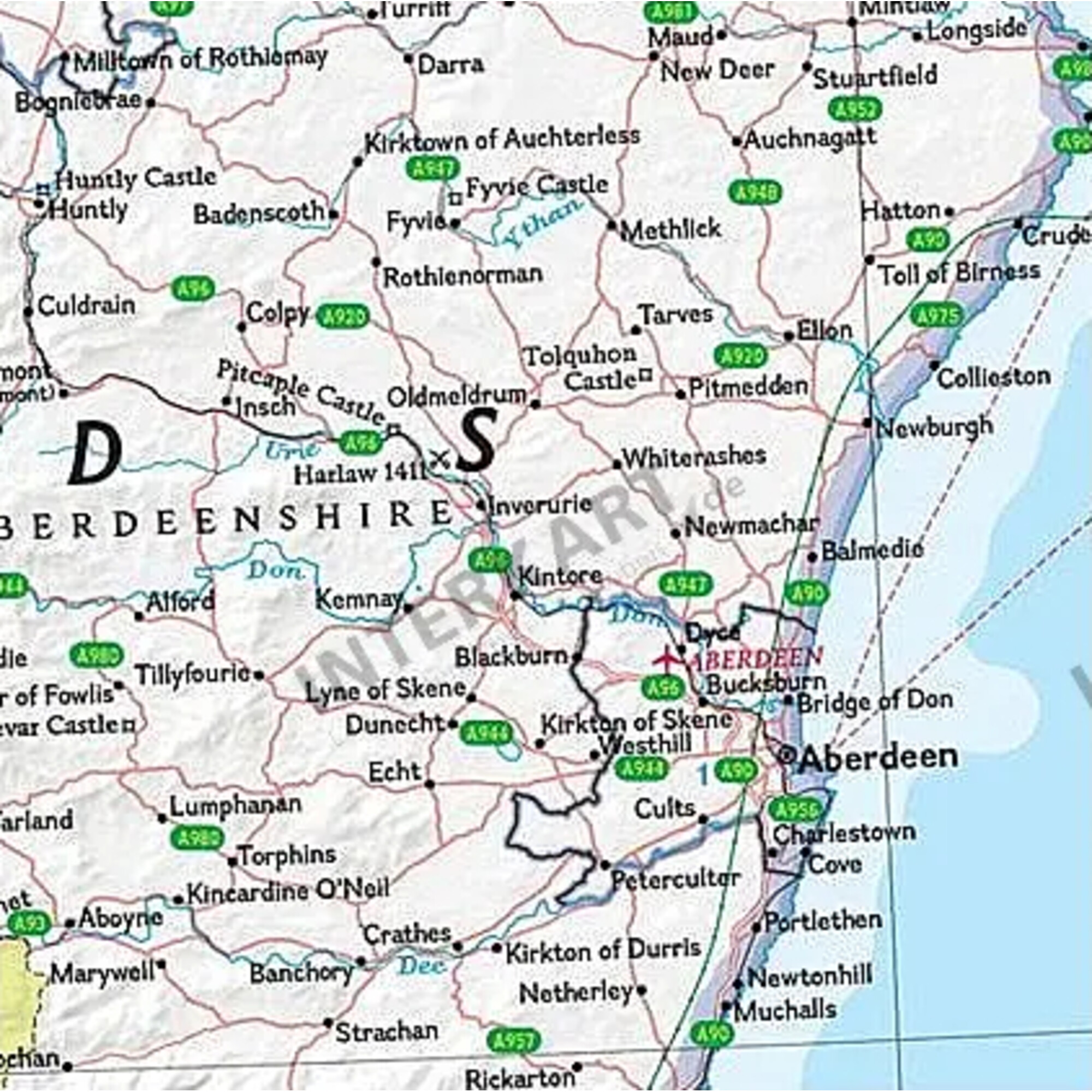 National Geographic Karta Skottland